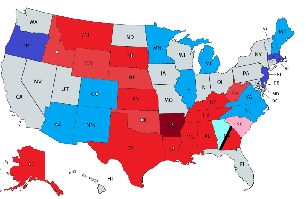 U.S. Senate, Democrats projected to net 5 gains, control Senate 52-48 ...